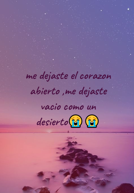 Frase #743650: me dejaste el corazon abierto ,me dejaste vacio como un ...