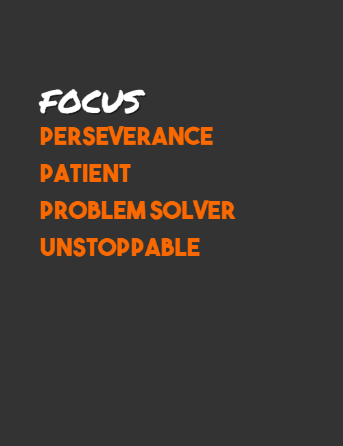 Frase #849849: Focus Perseverance Patient Problem Solver Unstoppable ...