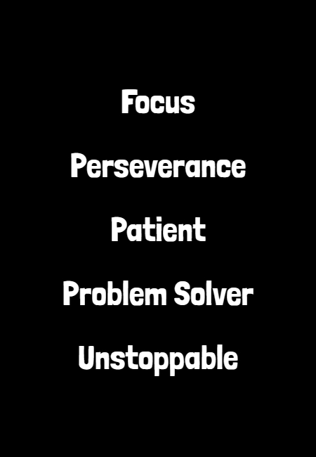 Frase #849856: Focus Perseverance Patient Problem Solver Unstoppable ...