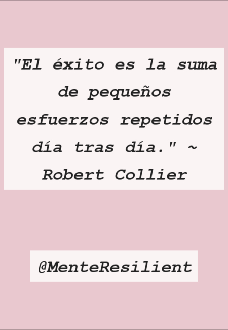 Frase #921284: "El éxito es la suma de pequeños esfuerzos repetidos día ...
