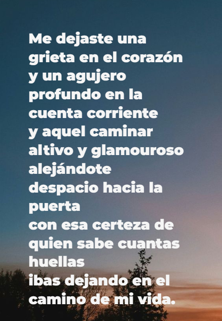 Frase #942367: Me dejaste una grieta en el corazón y un agujero ...