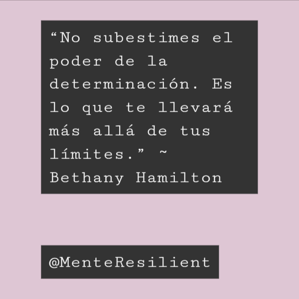 Frase #958357: “No subestimes el poder de la determinación. Es lo que ...